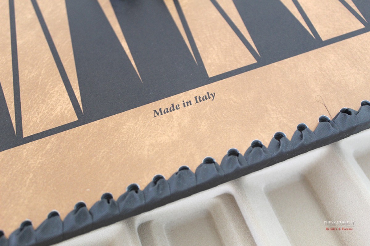 SCACCHIERA IN SIMILPELLE MARRONE/NERO CON CONTENITORE PER SCACCHI ...