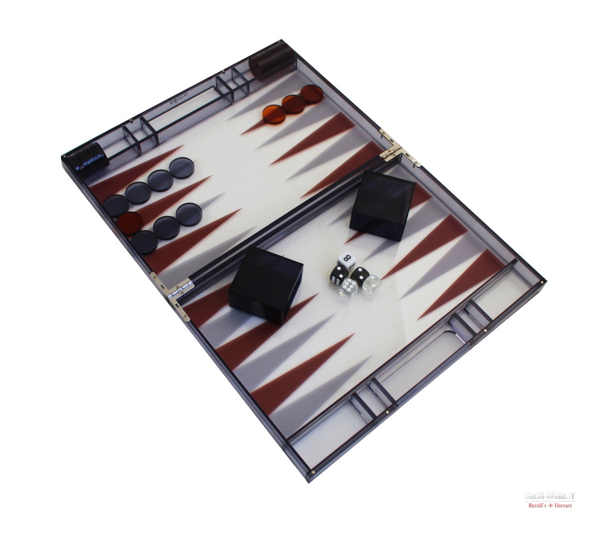 FOLDING PLEXIGLASS BACKGAMMON SET online sale Italian FOLDING ...
