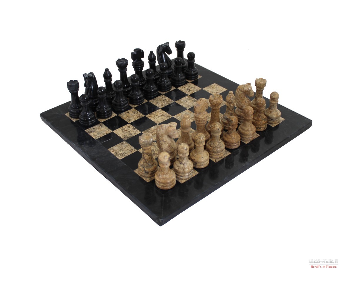Italian marble chess set
