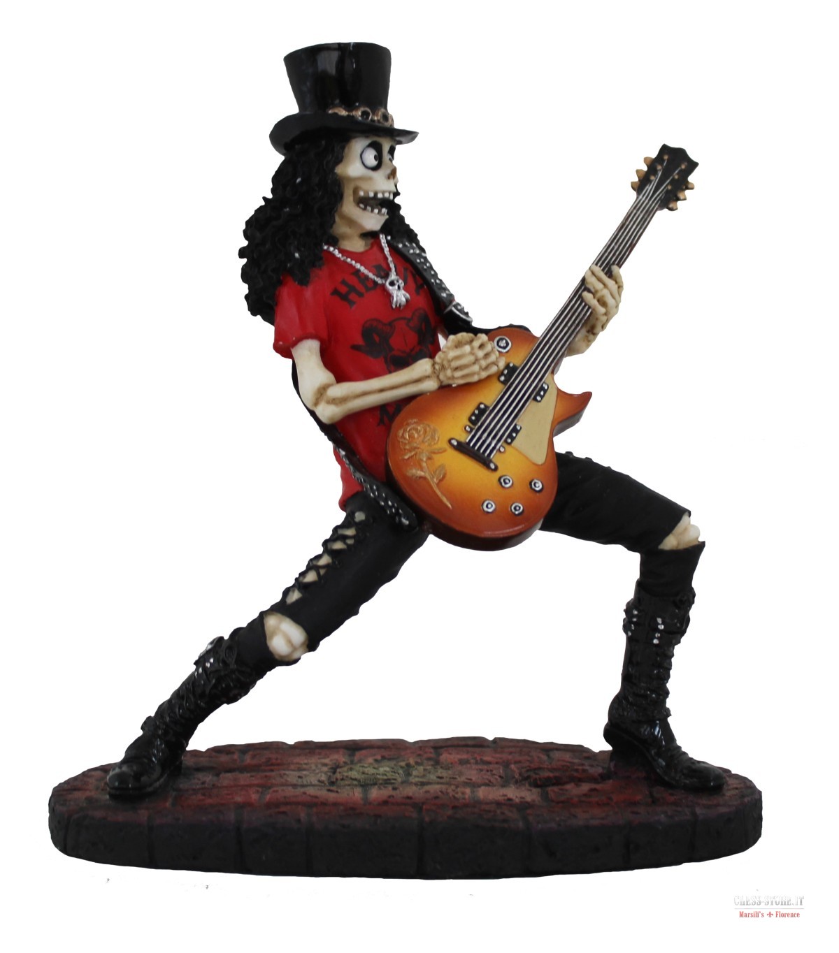 Statue SKELETON WITH ROCK GUITAR online sale Italian SKELETON WITH ROCK ...