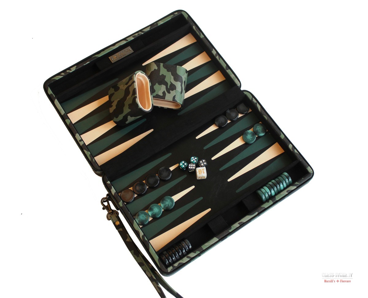 FOLDING LEATHERETTE BACKGAMMON SET online sale Italian FOLDING ...