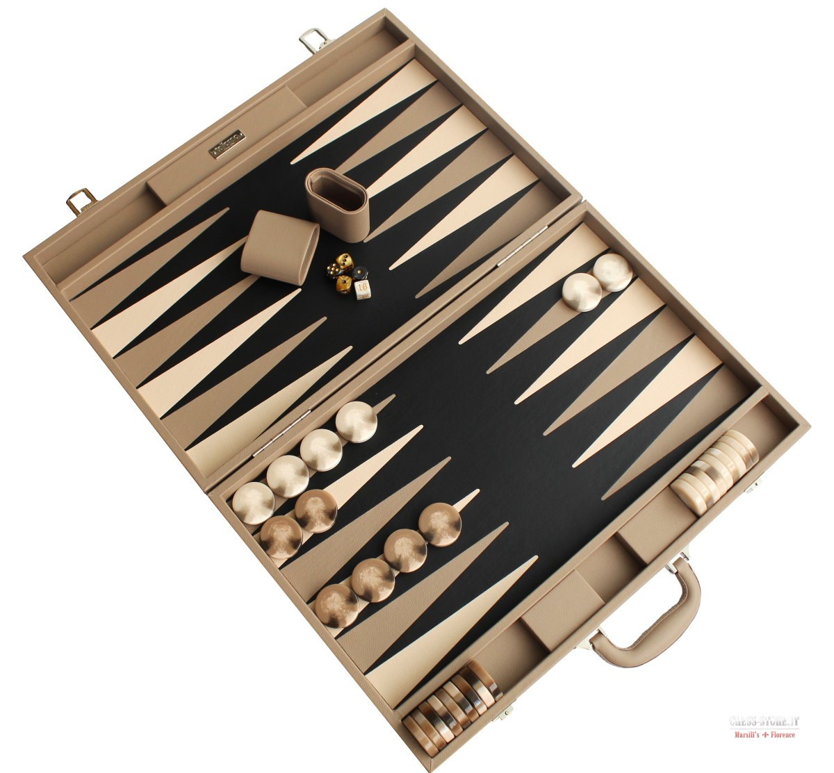 FOLDING LEATHERETTE BACKGAMMON SET online sale Italian FOLDING ...